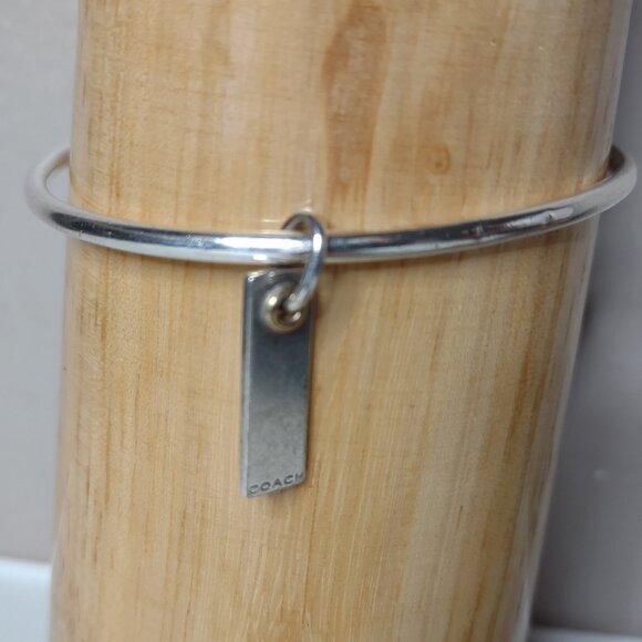 Coach | Jewelry | 8 Inch Sterling Silver Coach Bangle | Poshmark